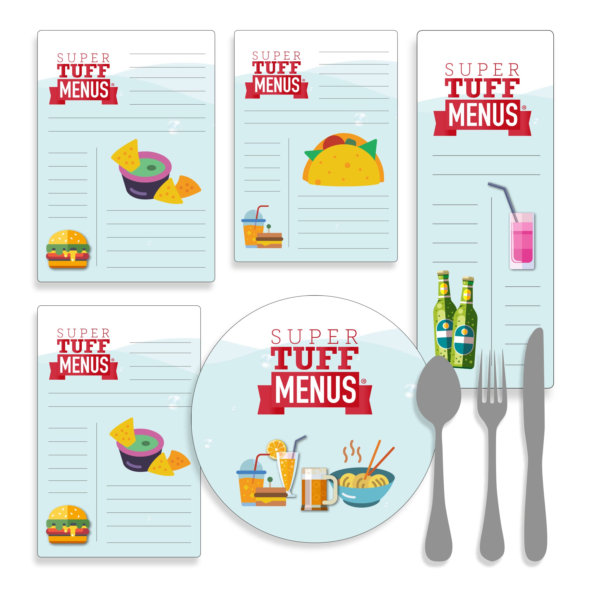 Small Menus – SuperTuffMenus - the best washable menus